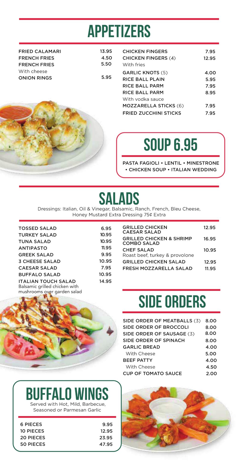 Menu ~ Italian Touch Pizzeria of Keyport